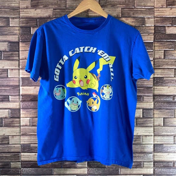 Pokemon | Shirts | Pokemon Blue Gotta Catch Em All Tshirt Mens Small ...